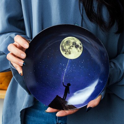 Keramisk tallerken hjem nordisk stil vestlig talle... – Grandado