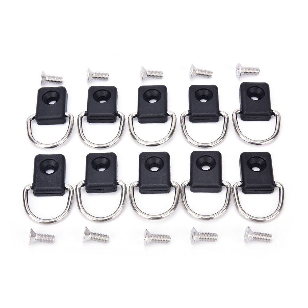 10Pcs steel canoe kayak D ring + 10 Pcs M6 Screws ... – Grandado