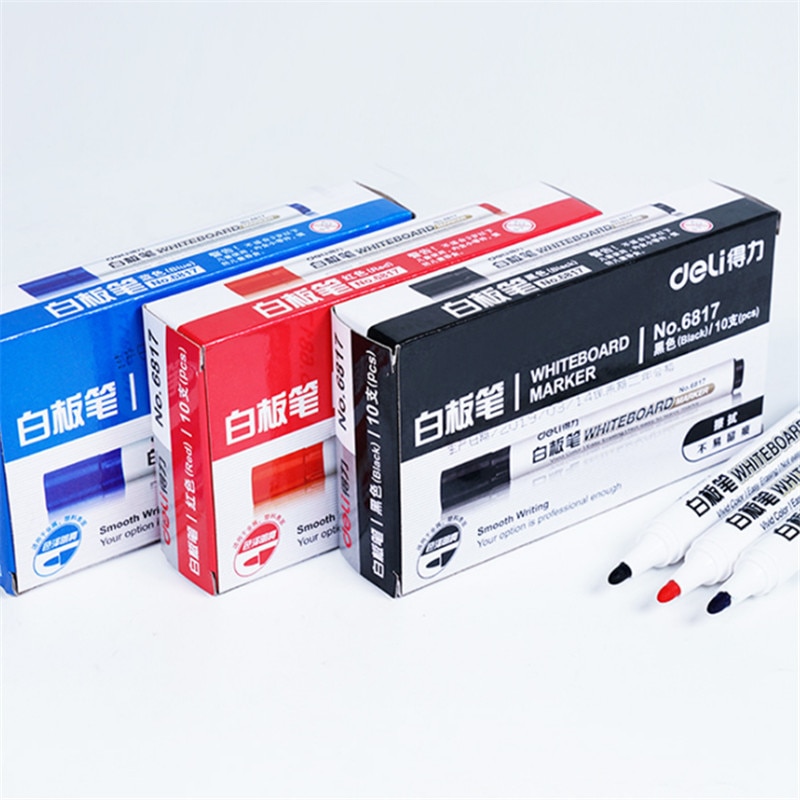 Deli whiteboard pen water-based erasable marker 2m... – Vicedeal