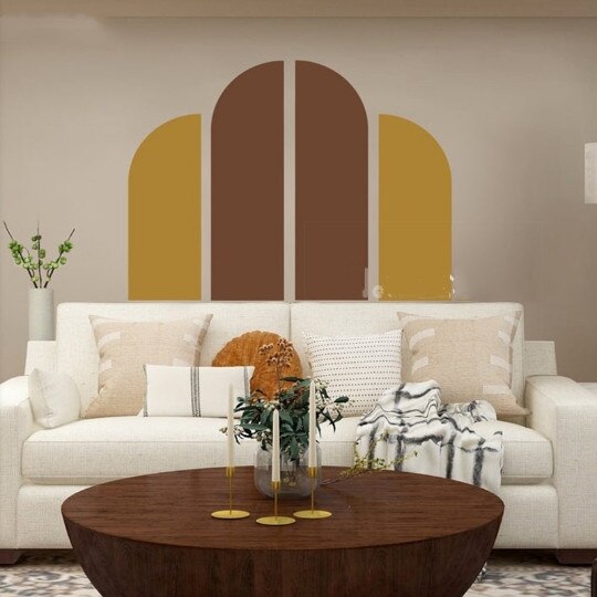 Half Boog Muurtattoo Minimalistische Verwijderbare... – Vicedeal