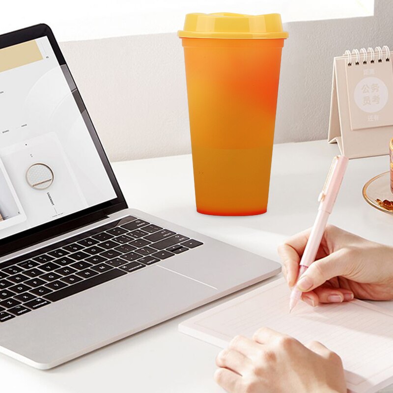 1Pcs Color Changing Cup Portable16floz Coffee Cup ... – Grandado