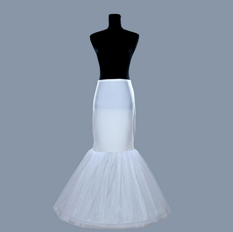 Grote Fishtail Rok 1 Hoop Wedding Petticoat Lange ... – Grandado