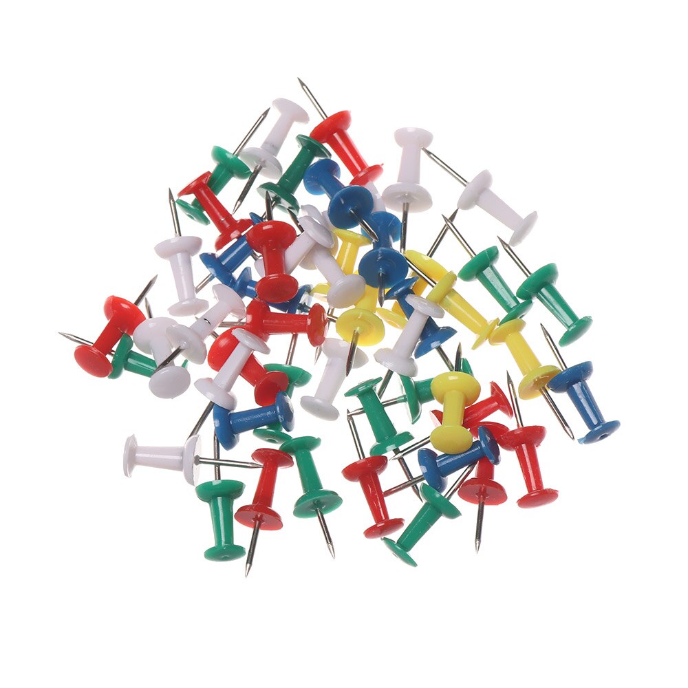 100PCs/Box Multicolor Plastic Push Pins Drawing Bi... – Grandado