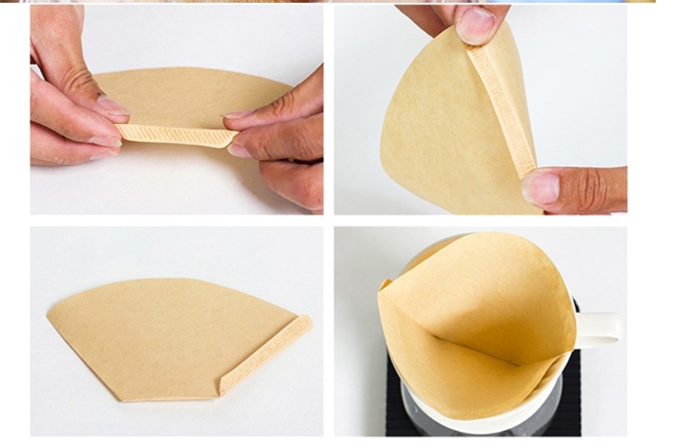 40Pcs Wooden Original Hand Drip Paper Coffee Filte... – Vicedeal
