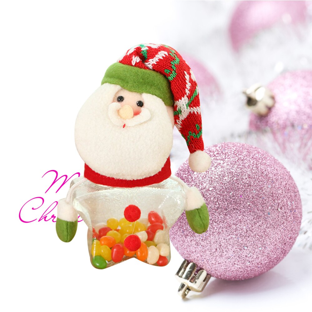 Christmas Santa Claus Candy Storage Jar Transparen... – Grandado