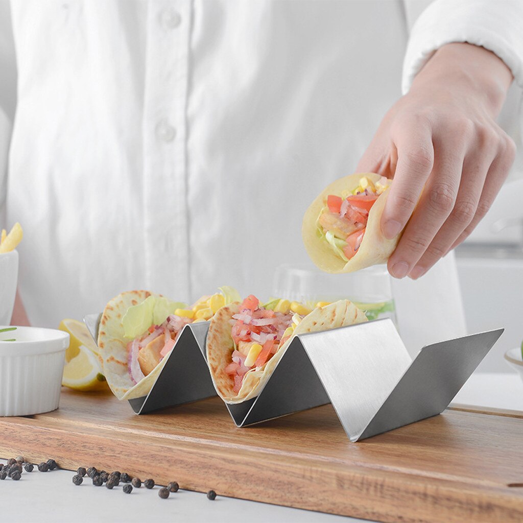 Stainless Steel Taco Holder Plate Fried Food Cooli... – Vicedeal