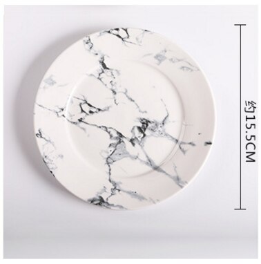 home restaurant kitchen tableware marble ceramic p... – Grandado