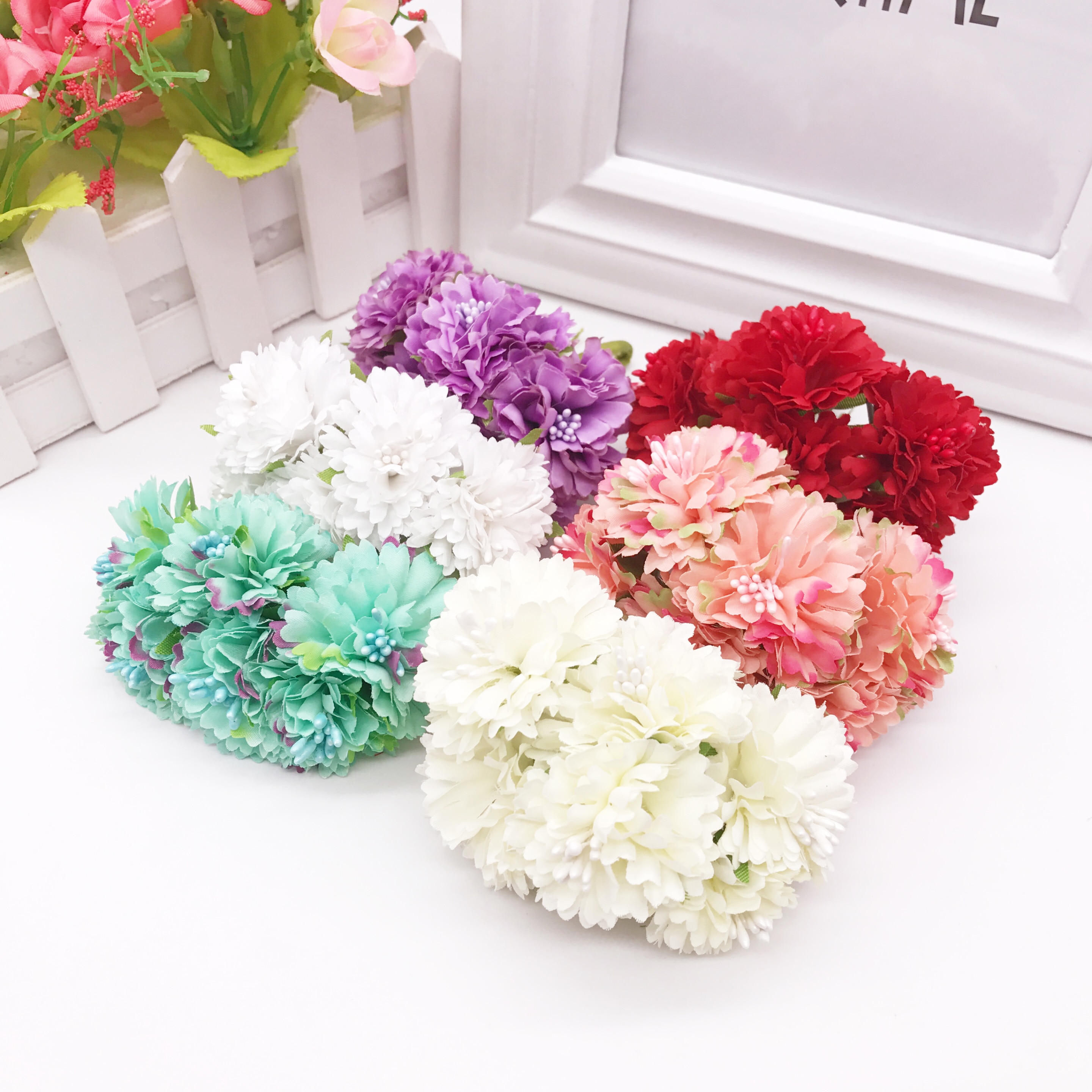 Goudsbloem 6 pcs/bos 3.5cm mini daisy bloem boeket... – Vicedeal