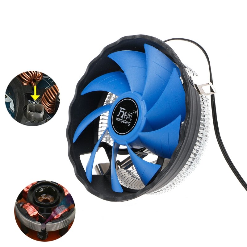 12cm Blade Aluminium PC CPU Cooler Cooling Fan for... – Grandado