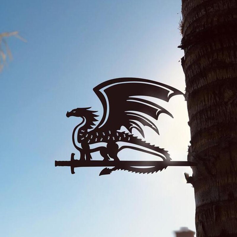 Metal Garden Dragon Art Decoration Durable Outdoor... – Vicedeal