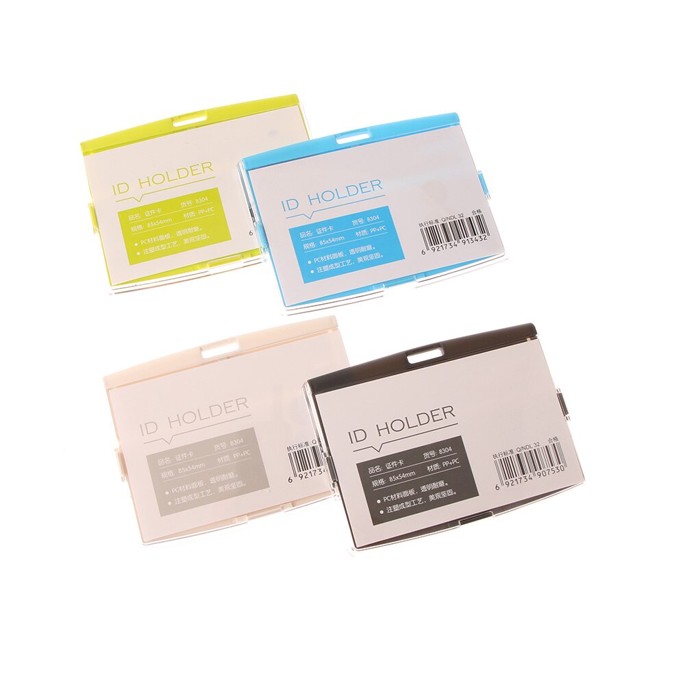 Credit ID Card Badge Tag Holder Hard Plastic Pocke... – Grandado