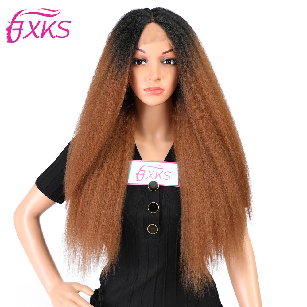 FXKS – perruque Lace Front wig synthétique noire n... – Grandado