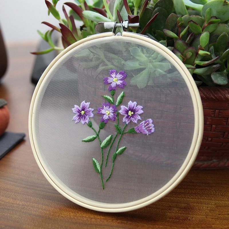 Kit de bordado de flores para principiantes, Kit d... – Grandado