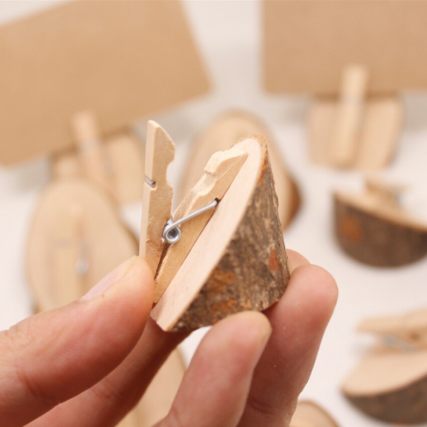 30pcs/lot Natural home decoration Wooden Clips For... – Grandado