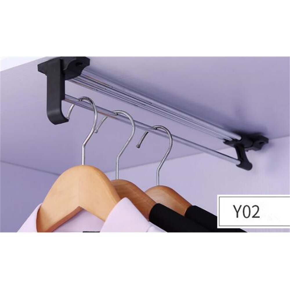 Hang High Metal Telescopic Rod Wardrobe Sliding Ra... – Vicedeal