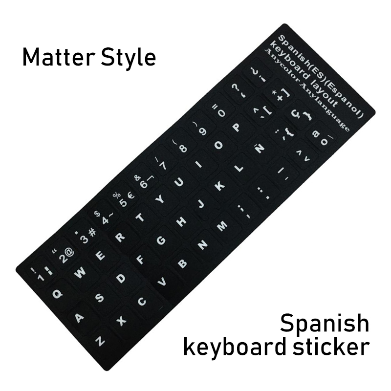 Keyboard Stickers Laptop Spanish/English/Russian/F... – Grandado