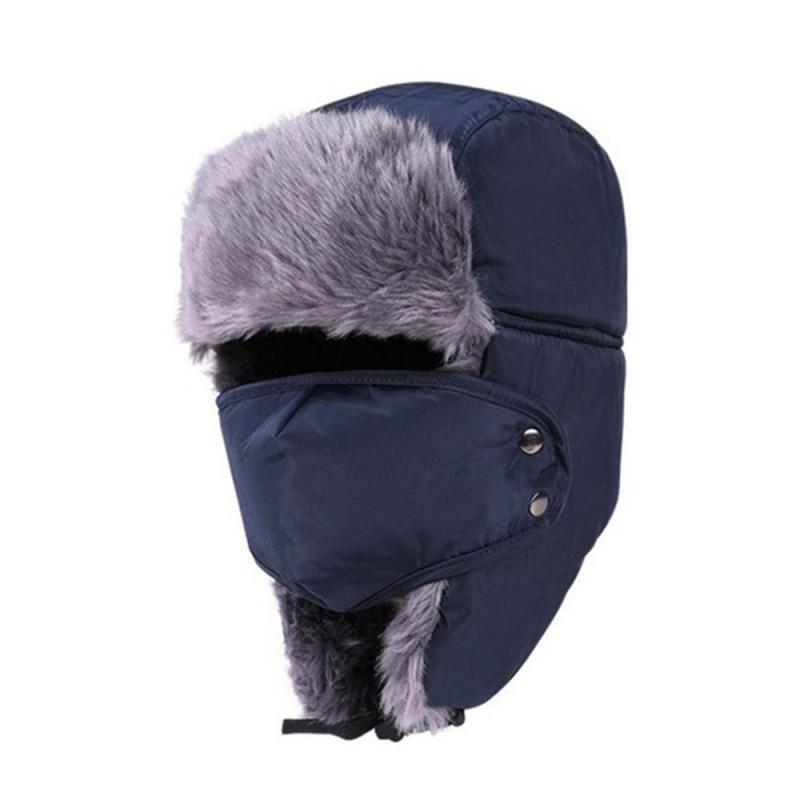 Winter Fur Warm Windproof Hat Men Women Lei Feng C... – Grandado