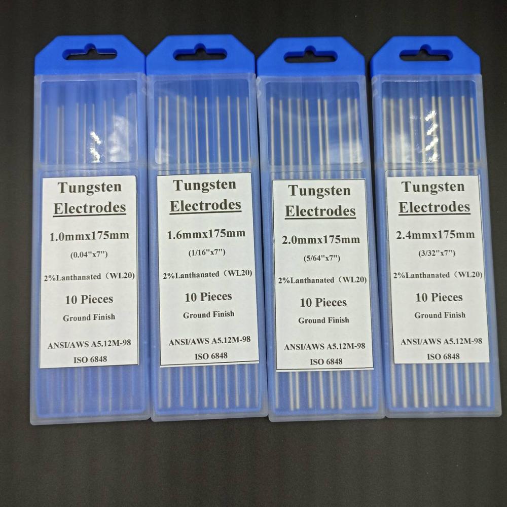 10pcs 2% Lanthanated WL20 TIG Tungsten Electrode 1... – Grandado