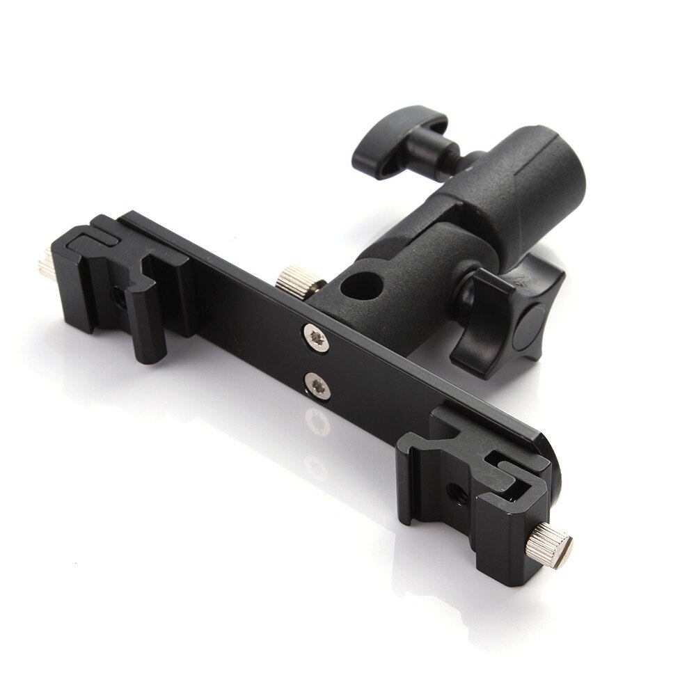 double cold shoe mount 180 ° swivel joint flashlig... – Vicedeal