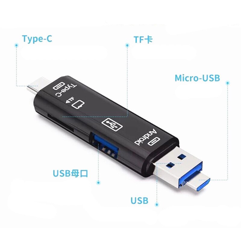 5 In 1 Usb 3.1 Kaartlezer Sd Tf Micro Sd Card Read... – Vicedeal