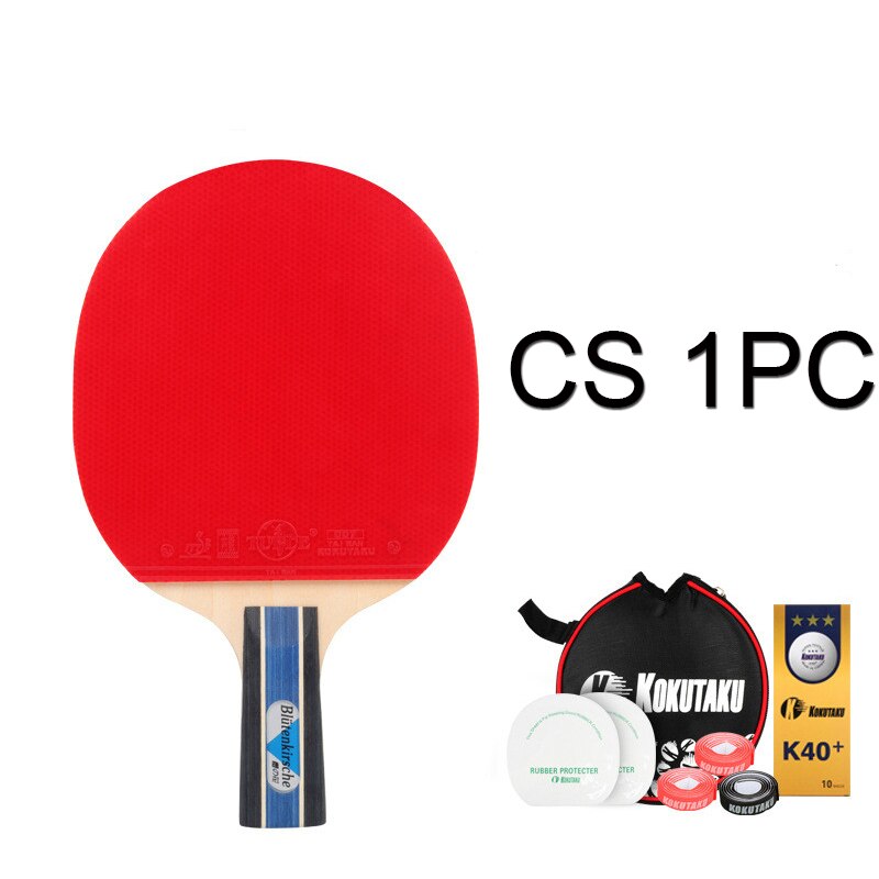 Table Tennis Racket With Rubber Pingpong Paddle 5 ... – Grandado