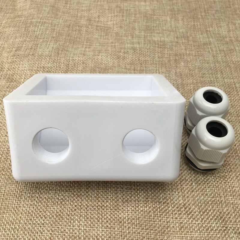 White Waterproof Solar Cable Entry Box Plate Doubl... – Grandado