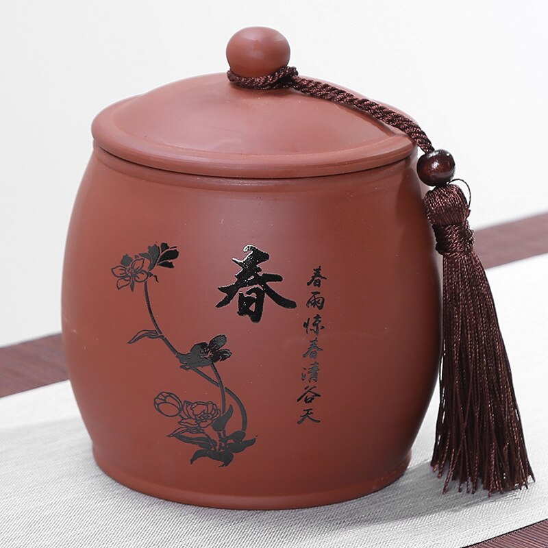Ceramic Tea Jar Storage Can Tea Coffee Sugar Conta... – Vicedeal