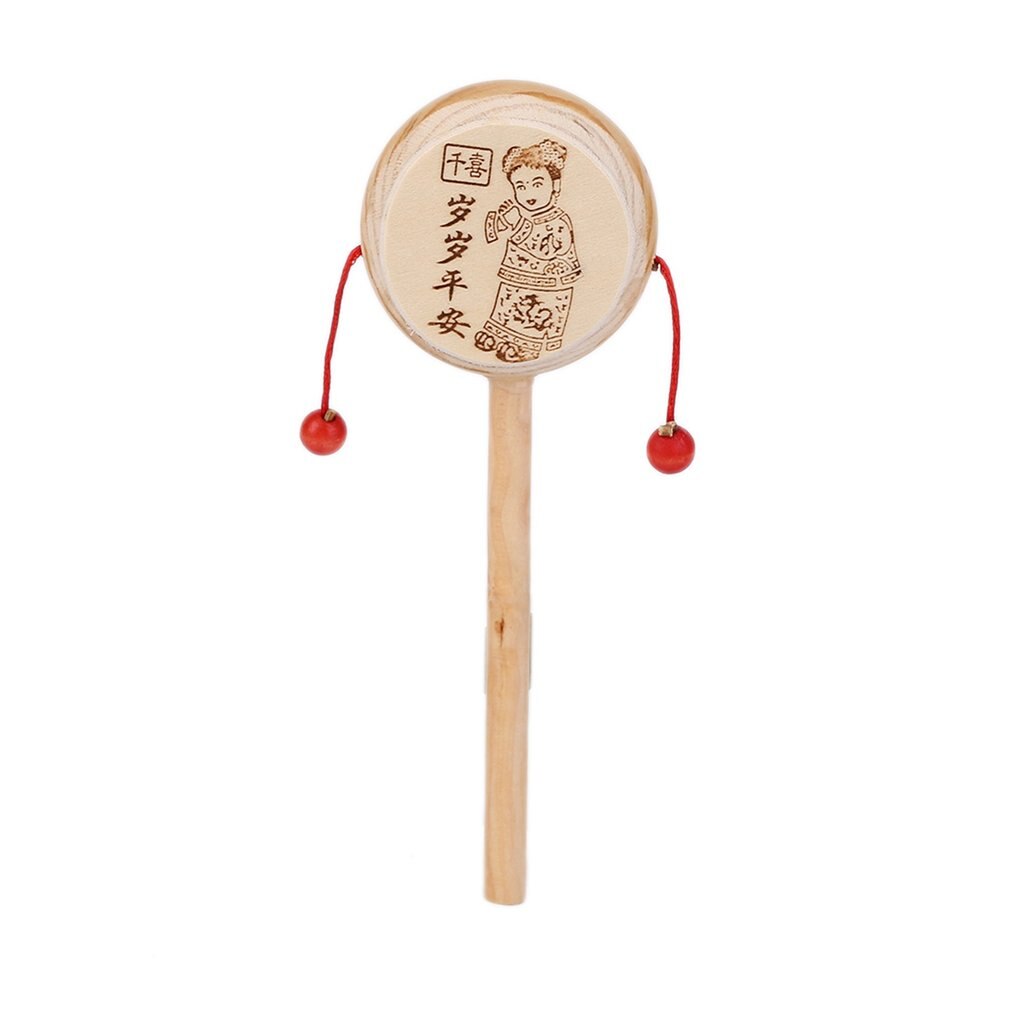 ! Baby Kids Child Wood Rattle Drum Instrument Chil... – Grandado