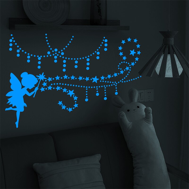Glow In The Dark Fairy Stickers Voor Muur Decals L... – Vicedeal