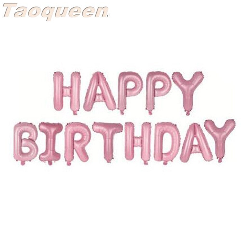 Gold Blue Pink Letters Happy Birthday Decor Home B... – Grandado