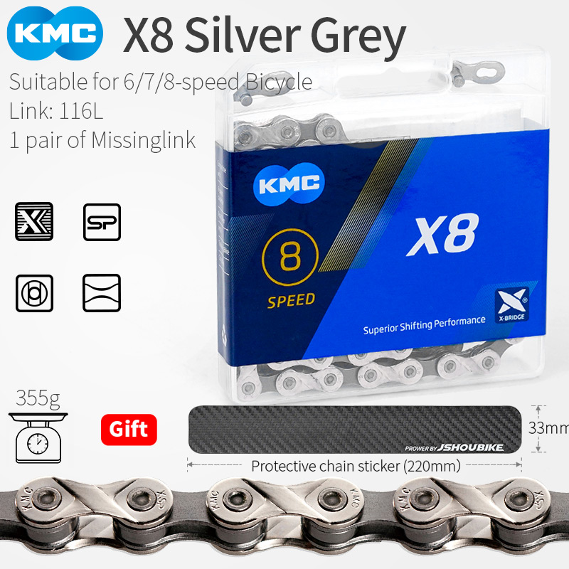 KMC Original Bicycle chain X8 Z8 6-7-8Speed Chain ... – Grandado