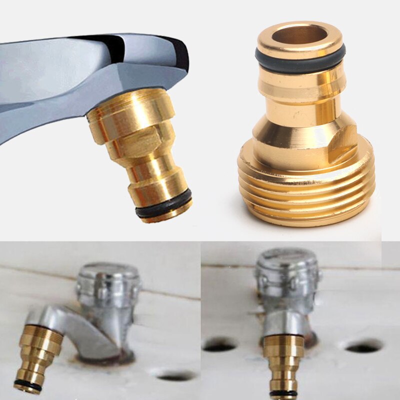 23mm gold Brass Threaded Garden Water Connector Tu... – Vicedeal
