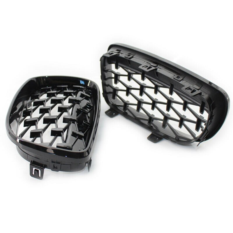 2pcs Car Grille 1 Pair Gloss Black Front Grille 51... – Vicedeal