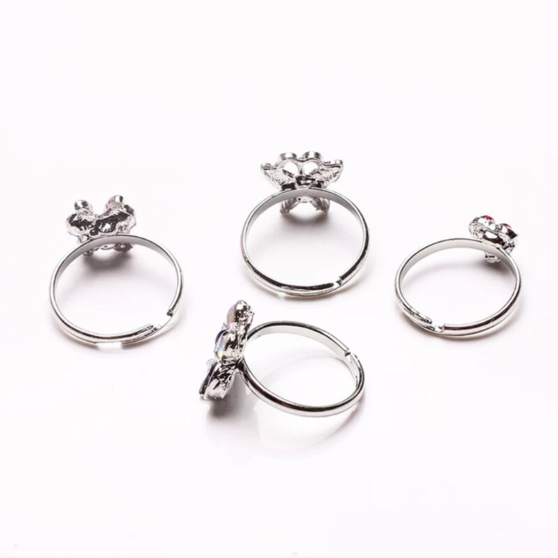 Diamond Kids Adjustable Ring Sparkling Small Diamo... – Grandado