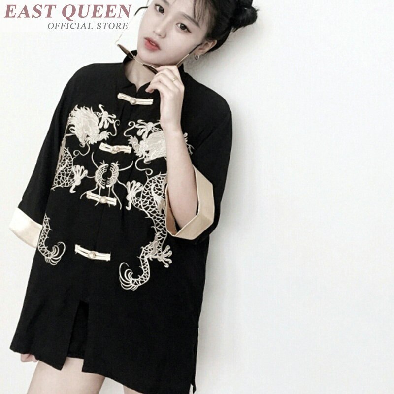 Taditional chinese shirt women tops online chinese... – Vicedeal