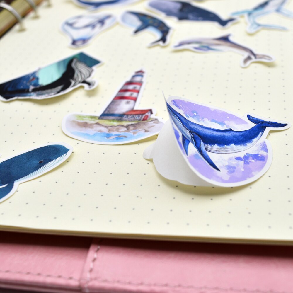 28pcs Kawaii Deep sea whale sticker Planner Scrapb... – Vicedeal