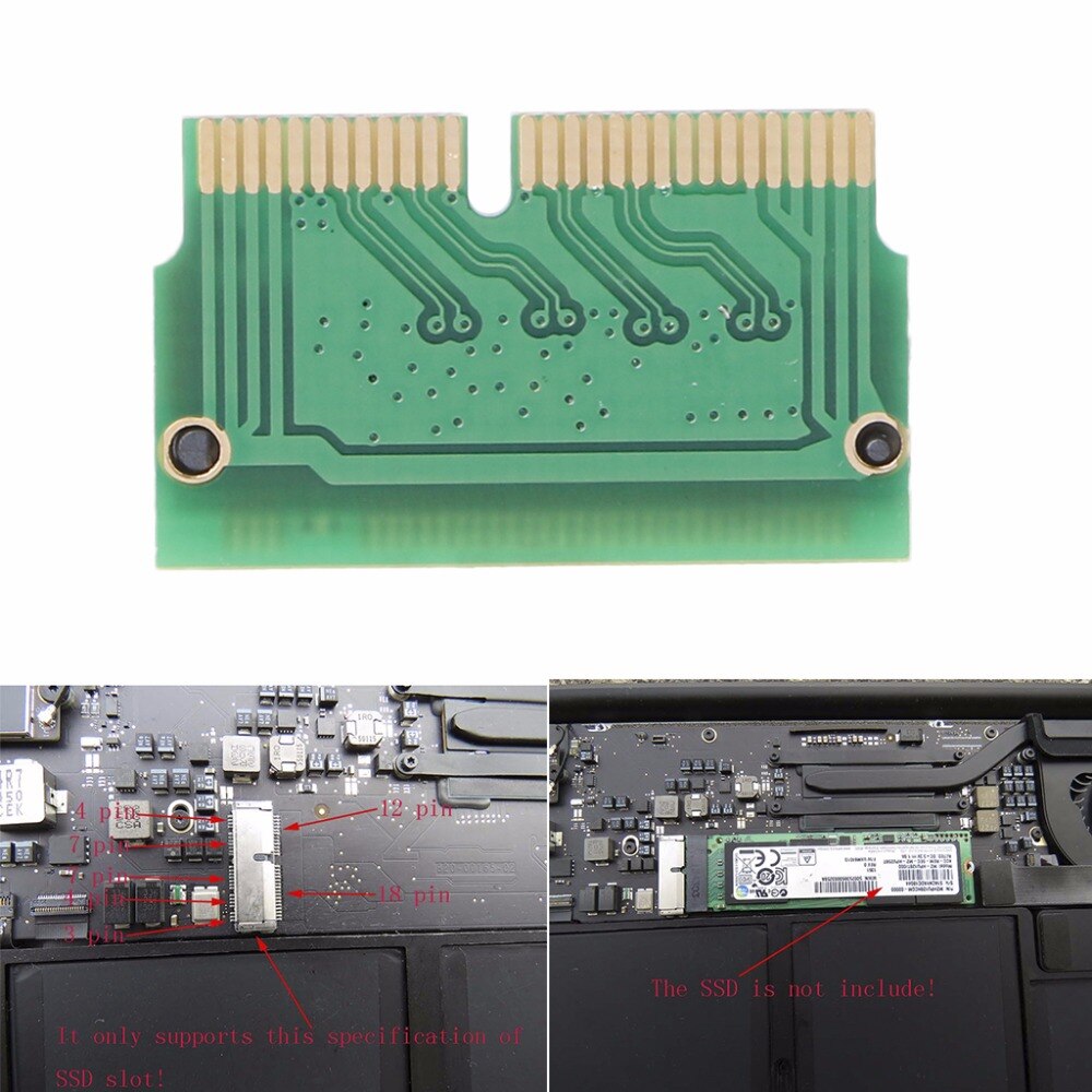 M Key M.2 PCI-e To 12+16Pin AHCI SSD Adapter Card ... – Grandado