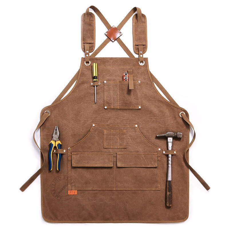 Unisex Work Apron With Multi-function Tool Pocket ... – Grandado