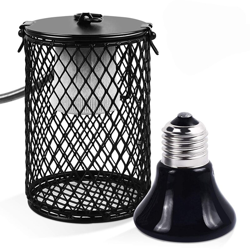 Reptile Heat Lamp With Guard, Ceramic Heat Emitter... – Grandado