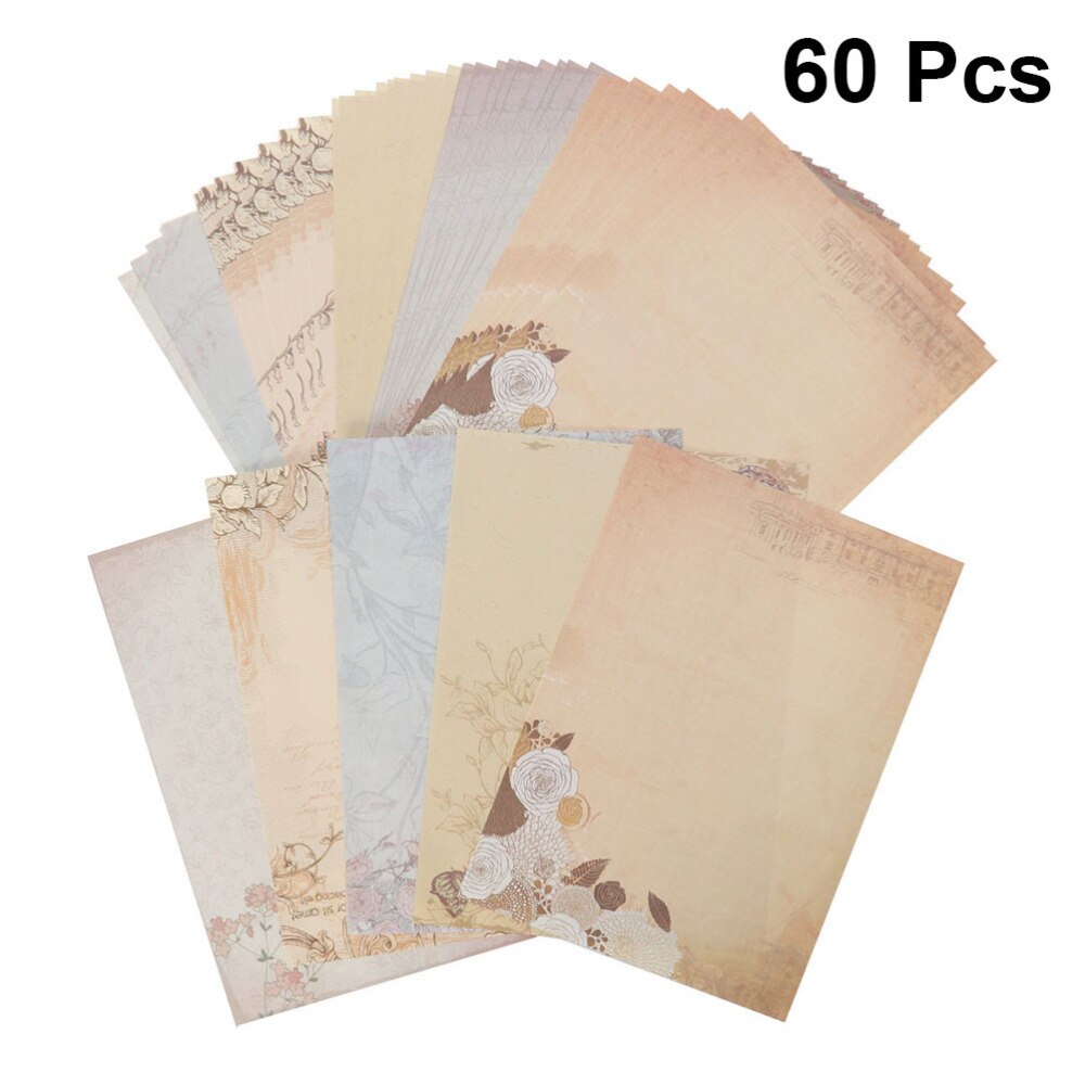 60pcs Vintage Writing Paper Country Style Note Pap... – Vicedeal