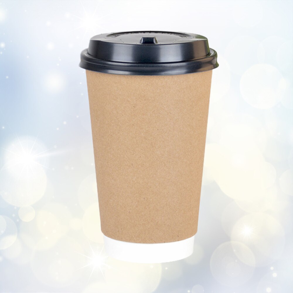 25PCS Disposable Double Layer Coffee Cups Insulati... – Grandado