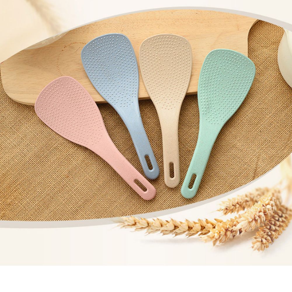 Wheat straw nonstick rice spatula short handle lad... – Vicedeal
