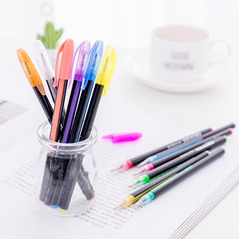 Glitter Gel Pennen Levendige Gekleurde Gouache Pen... – Grandado