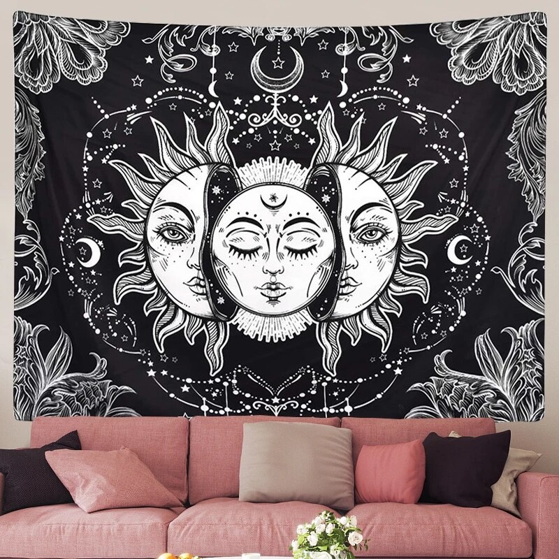 Indian Mandala Sun Tapestry Witchcraft Wall Hangin... – Grandado