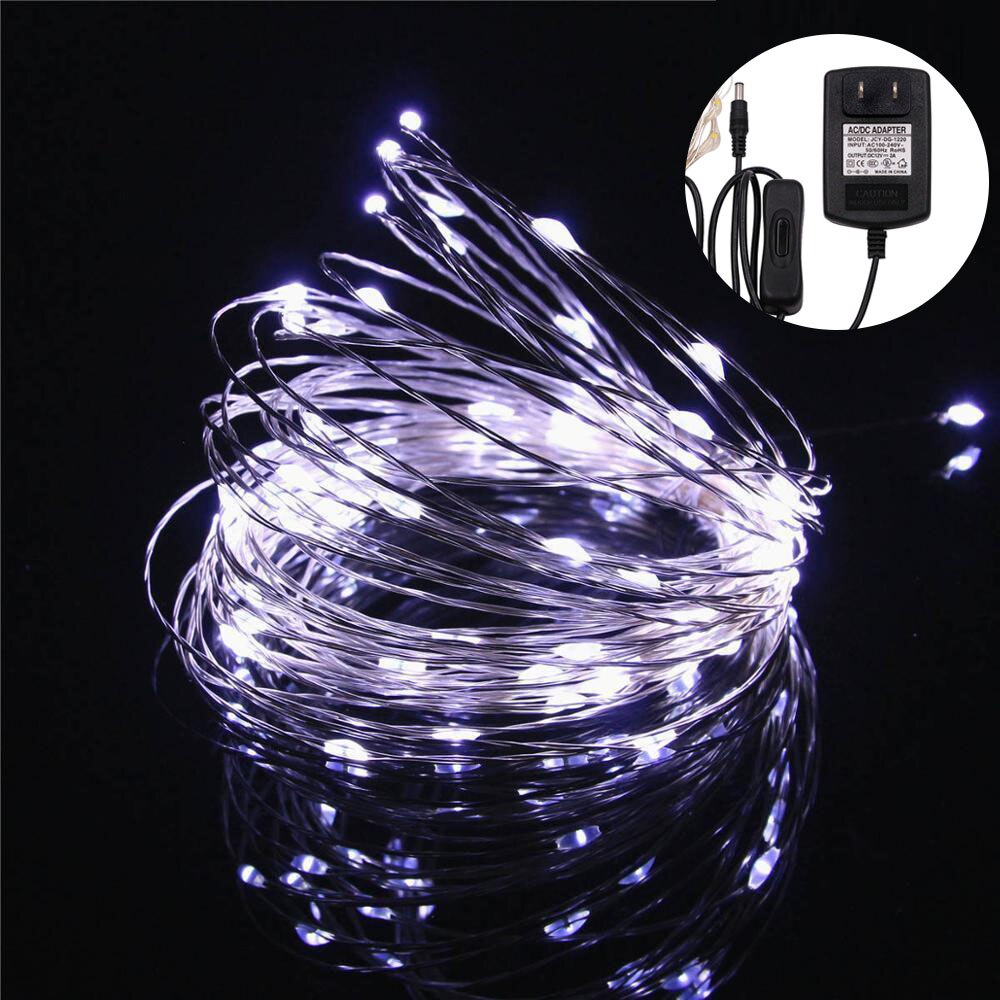 Fairy Lights Silver Wire LED String Light Christma... – Grandado