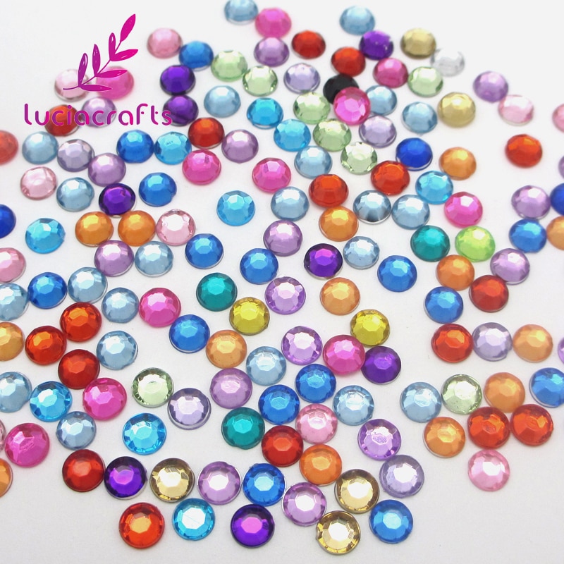 Lucia crafts Crystal random mixed colors 5mm rhine... – Grandado