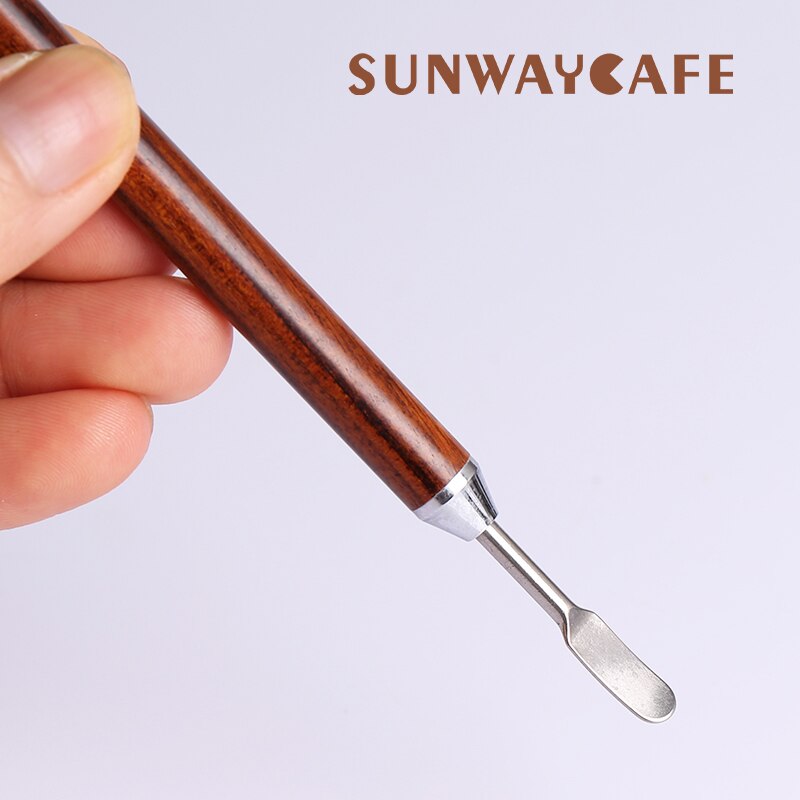 1PC Wood Handle Stainless Steel Coffee Stencils La... – Vicedeal