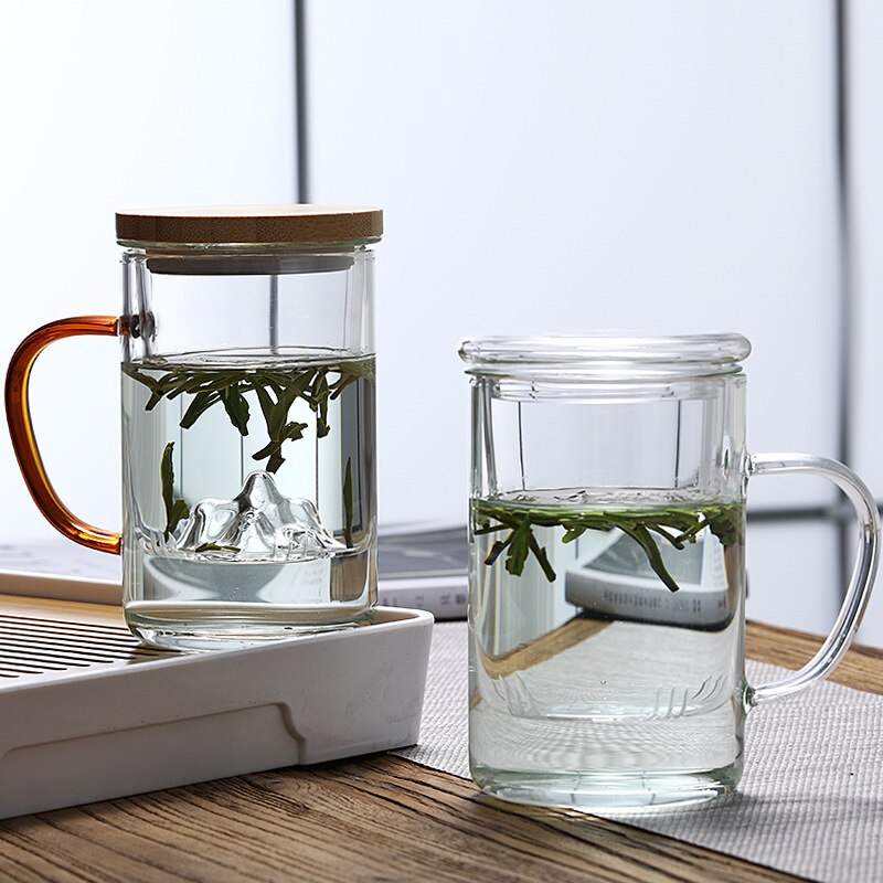 Glas Chinese Stijl Thee Mok Met Deksel Filter Koff... – Grandado