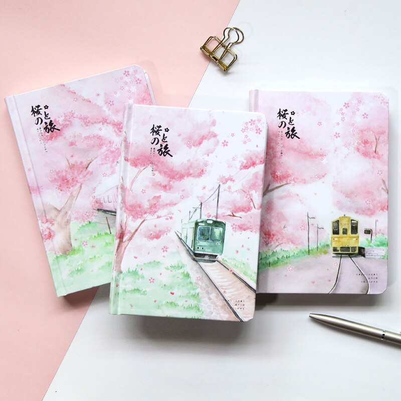 "Sakura Trip" Hard Cover Diary Beautiful Notebook ... – Grandado