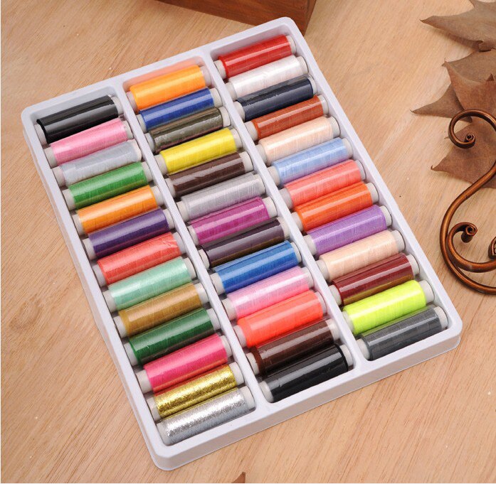 Sewing Supplies 39 pieces 200 Yard Mixed Colors Po... – Grandado